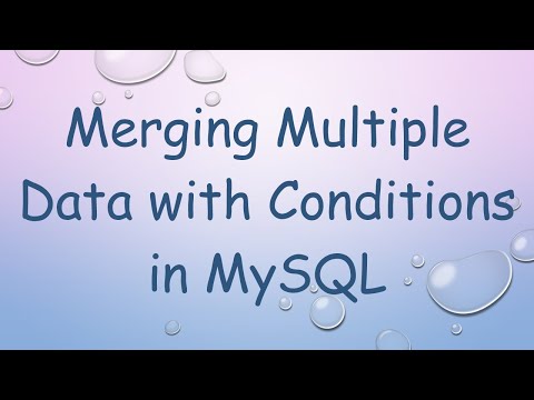 Merging Multiple Data with Conditions in MySQL