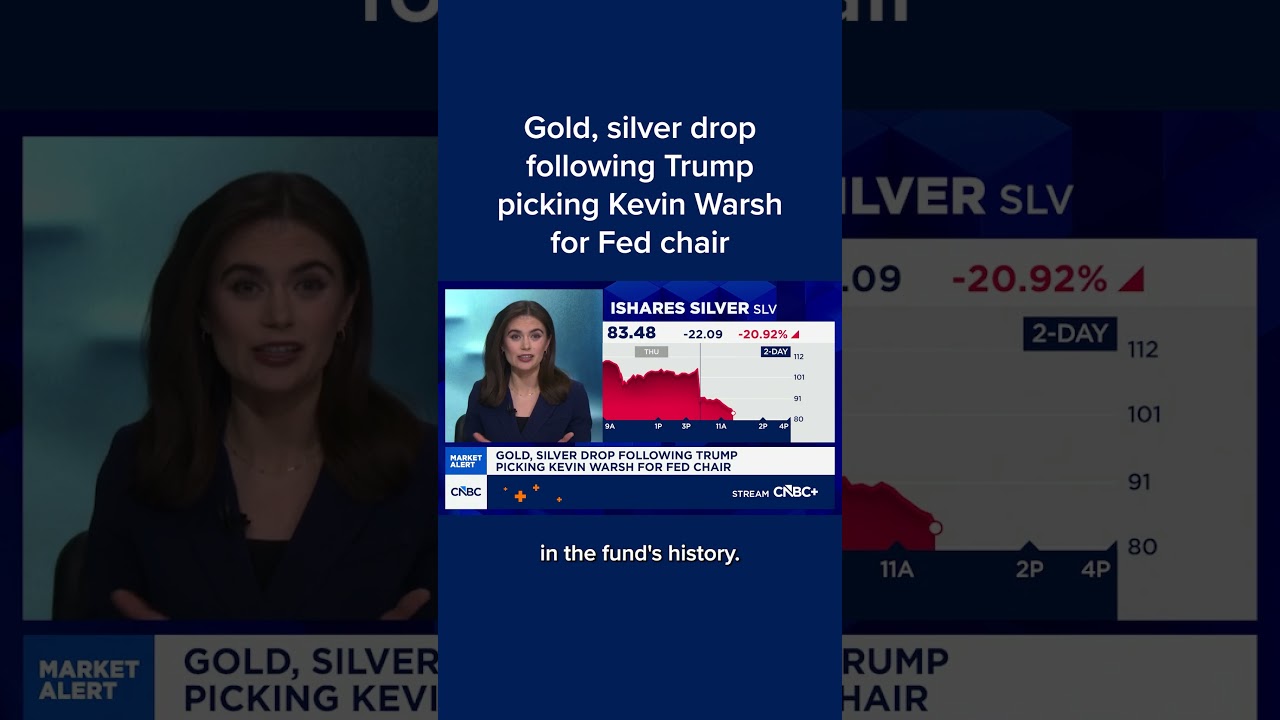 Gold, Silver drop following Trump picking Kevin Warsh for Fed Chair