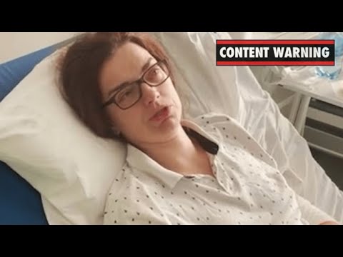 Injured Ukrainian woman tells Russia to 'get out' from hospital in Kyiv