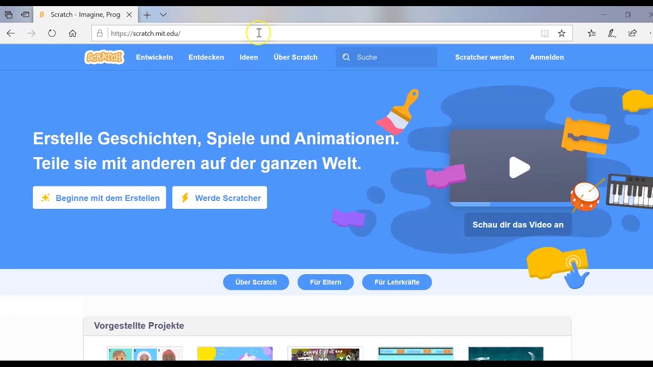 Einführung in Scratch | Unterrichtskonzept