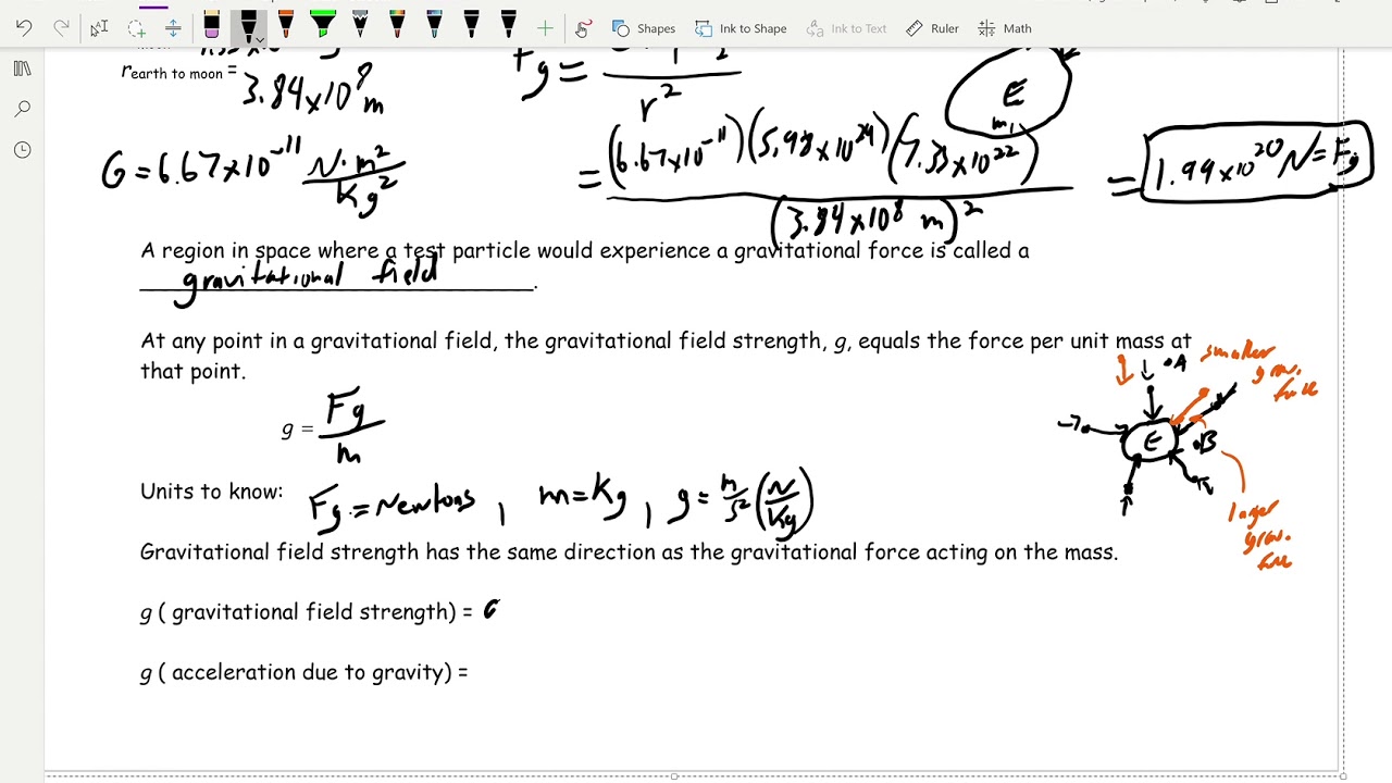 Lesson 5.2a - Newton's Universal Law of Gravitation