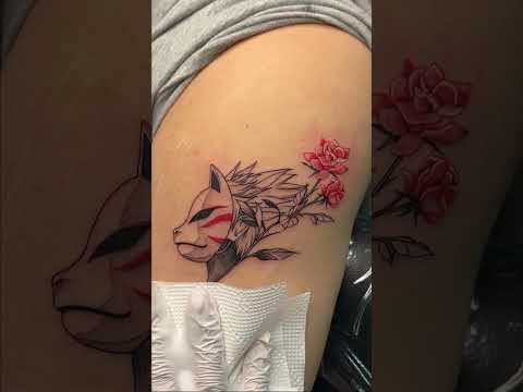 Kitsune Mask #tattoo #video #shorts