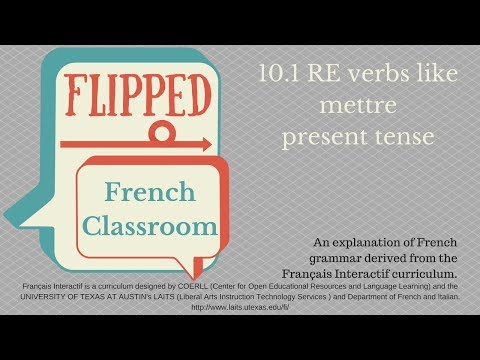 10.1 -RE verbs like mettre