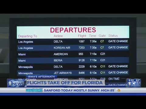 Flights take off from RDU for Florida following Irma