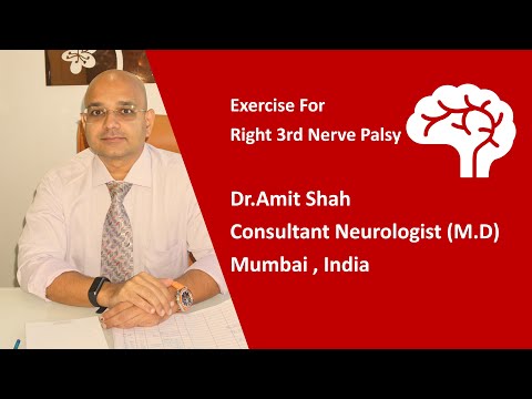 Exercise For Right 3rd Nerve Palsy | Dr.Amit Shah | Consultant Neurologist (M.D)