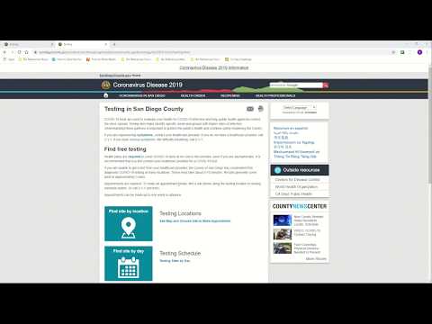 Testing Sites and Locations: How to Navigate 211SanDiego.org & Coronavirus-SD.com