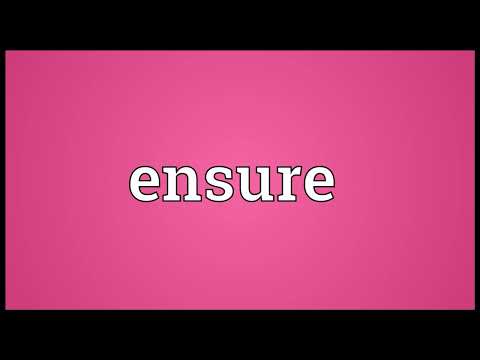 Ensure Meaning