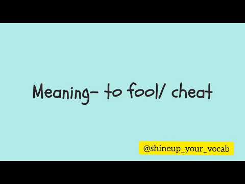 SHINE UP YOUR VOCAB/TODAY'S VOCAB/ MEANING FOR DUPED/ Learn ENG through tamil @CHRISTY GNANA DEEPA J
