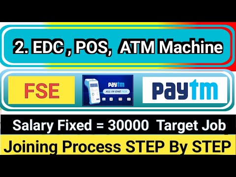 No. 2 Paytm EDC , POS , ATM , SWIPE Machine FSE Job 2023 // Form fill up Karo Job Mil jayega 100%