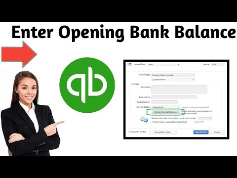 How to Enter Opening Bank Balance in QUICKBOOKS Online