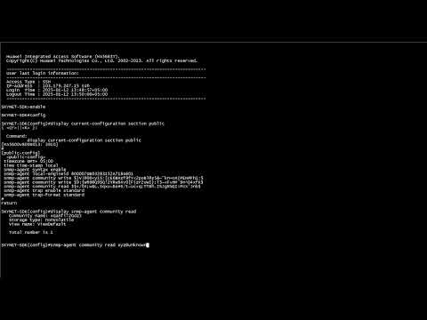 How to add SNMP community read in Huawei OLT R018.