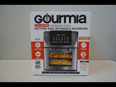 Gourmia All-In-One Stainless Steel Air Fryer | Air Fryer, Oven, Rotisserie & Dehydrator