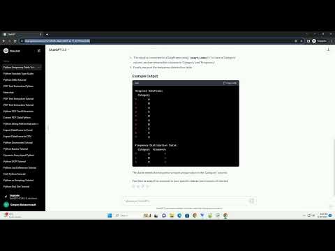 frequency distribution table in python
