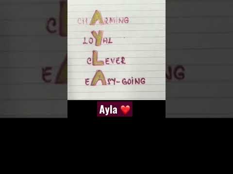 Meaning of the name AYLA #meaning #name #ayla