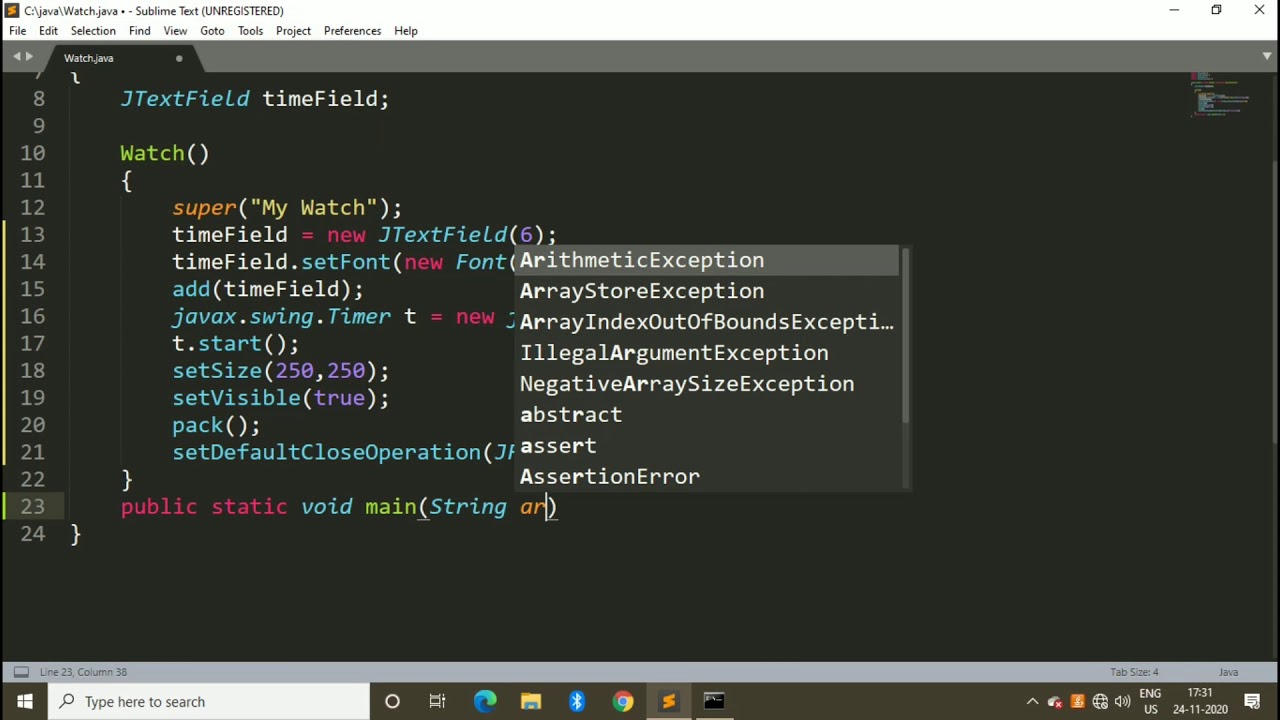 Java Programming: Creating a Timer Functionality