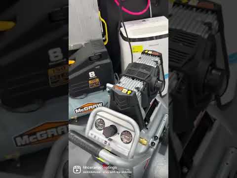 McGraw 8 gallon compressor vs Fortress 10 gallon real world sound comparison - Harbor Freight
