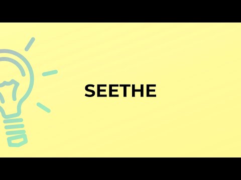 What is the meaning of the word SEETHE?