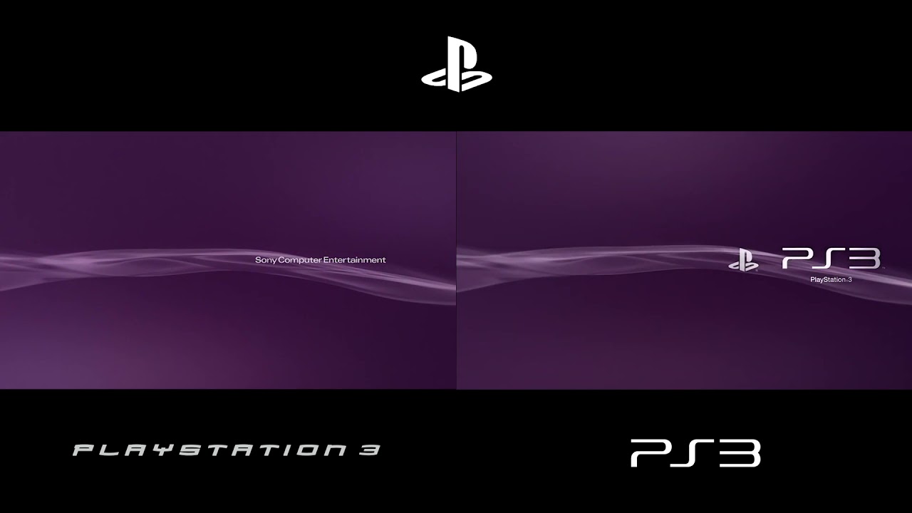 PS3 Fat 2006 vs PS3 Slim (Firmware 3.00 Higher) 2009 Startup Comparison Side by Side HD