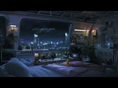 Bedroom Dystopian Cyberpunk City Live Wallpaper 4k