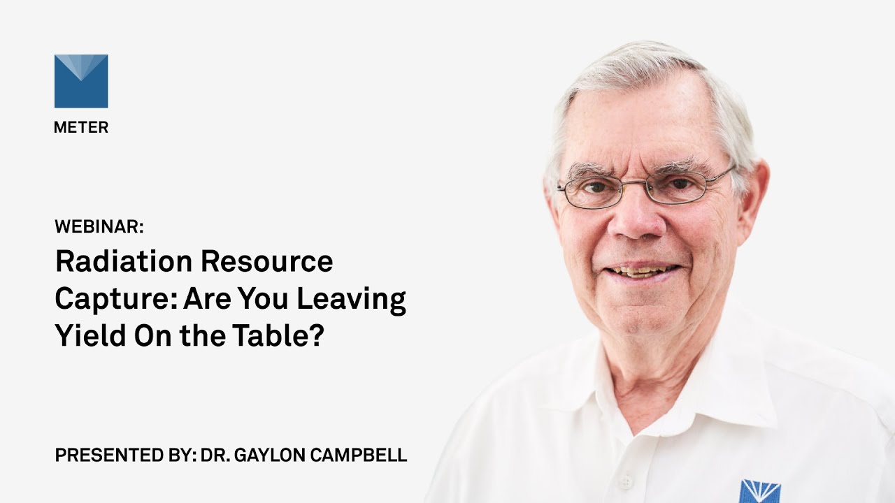 Webinar—Radiation resource capture: Are you leaving yield on the table?