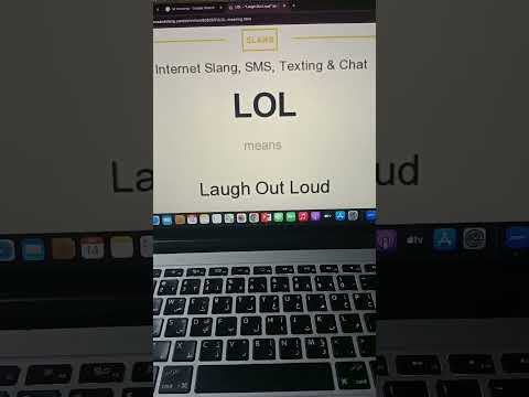 What does LOL mean in english slangs #education #englishlanguage #trend