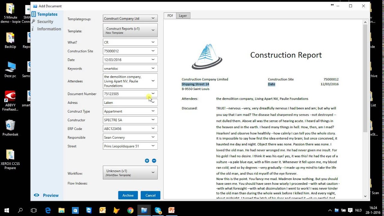 the new SMARTdoc interface