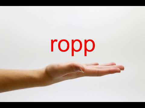 How to Pronounce ropp - American English
