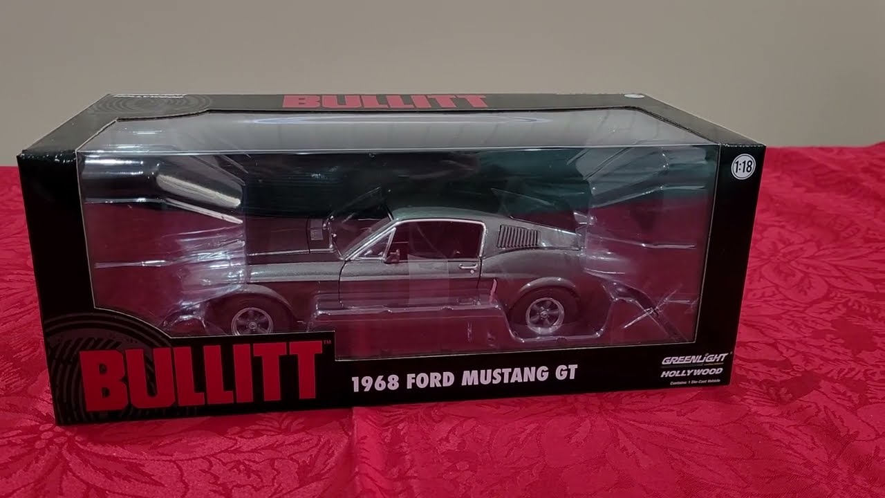 1968 Bullitt Ford Mustang GT, 1:18 Greenlight Collectables #unboxing #diecast #greenlight #bullitt