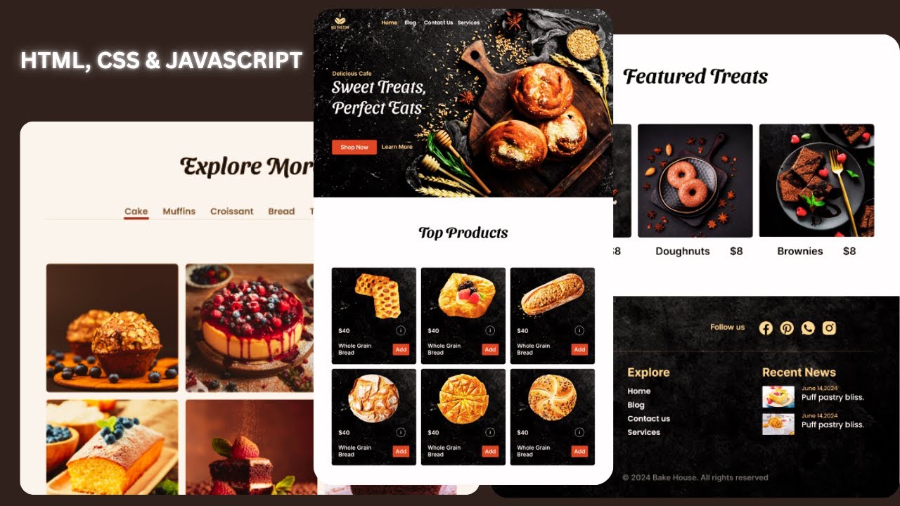 How To Make Ecommerce Website Using HTML And CSS Step By Step | Create e-Commerce Website