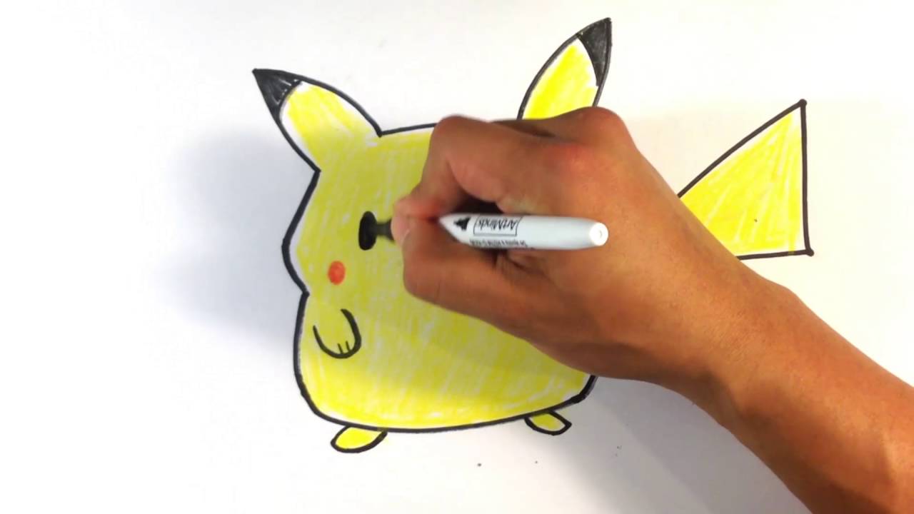 How to Draw Pikachu (fat) from Pokemon Go- Easy Drawings
