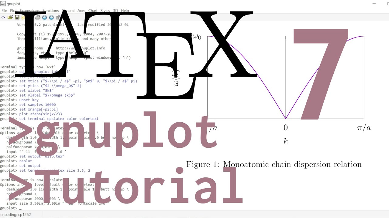 gnuplot Tutorial 7: plotting for LaTex documents using epslatex