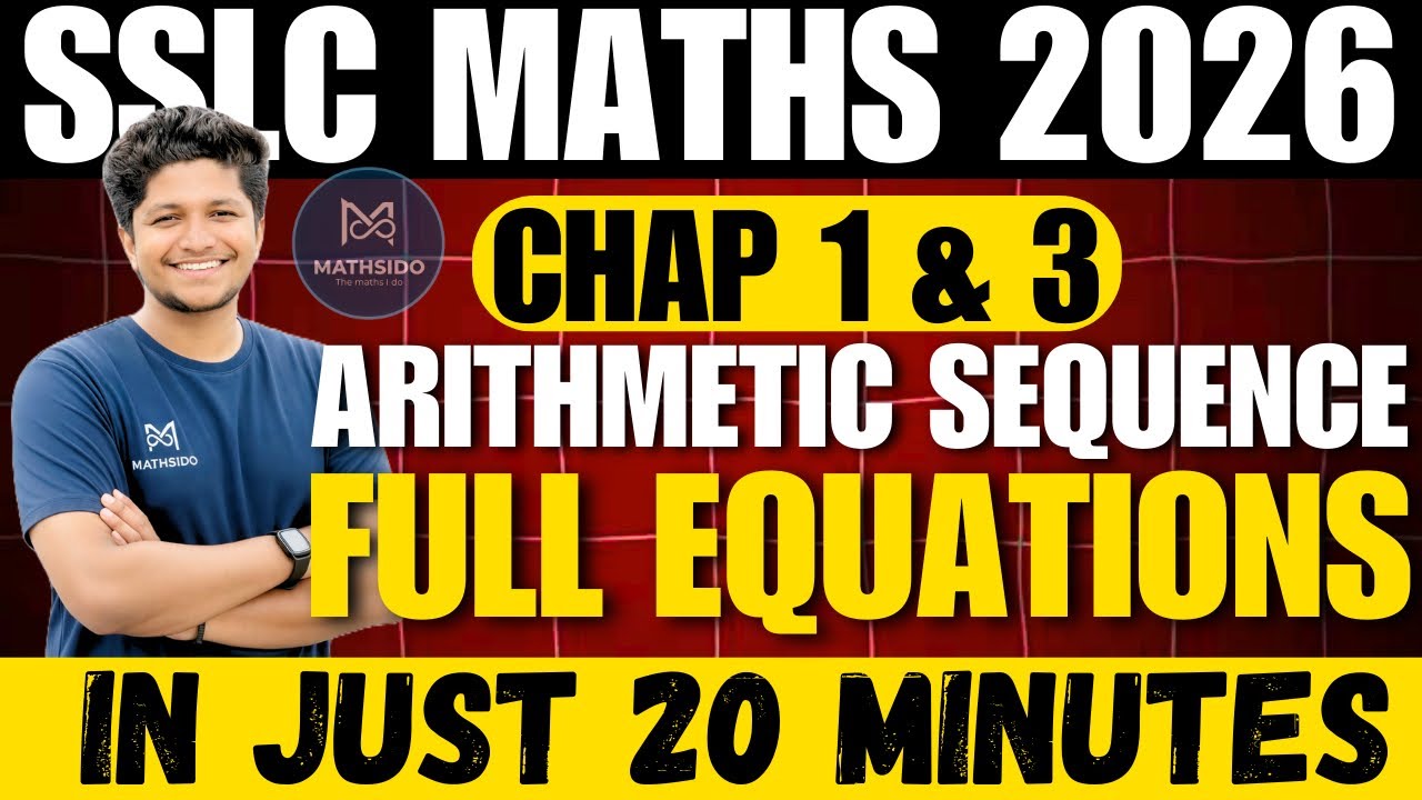 SSLC Maths Chapter 1 & 3: Arithmetic Sequence | Sure Shot Questions Part 1 | Malayalam | Mathsido