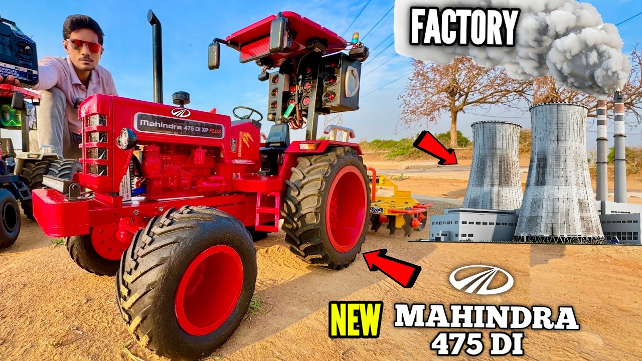 RC Mahindra 475 DI XP Plus Tractor Unboxing & Testing - Chatpat toy TV