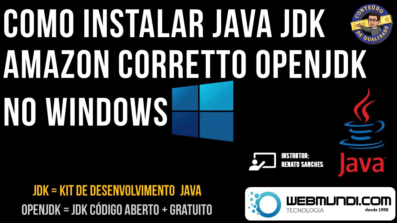 Como instalar o Amazon Corretto OpenJDK / Java JDK no Windows