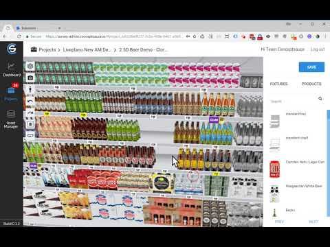 Planogram and Virtual shelf builder copy and paste feature