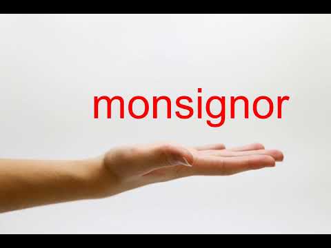 How to Pronounce monsignor - American English