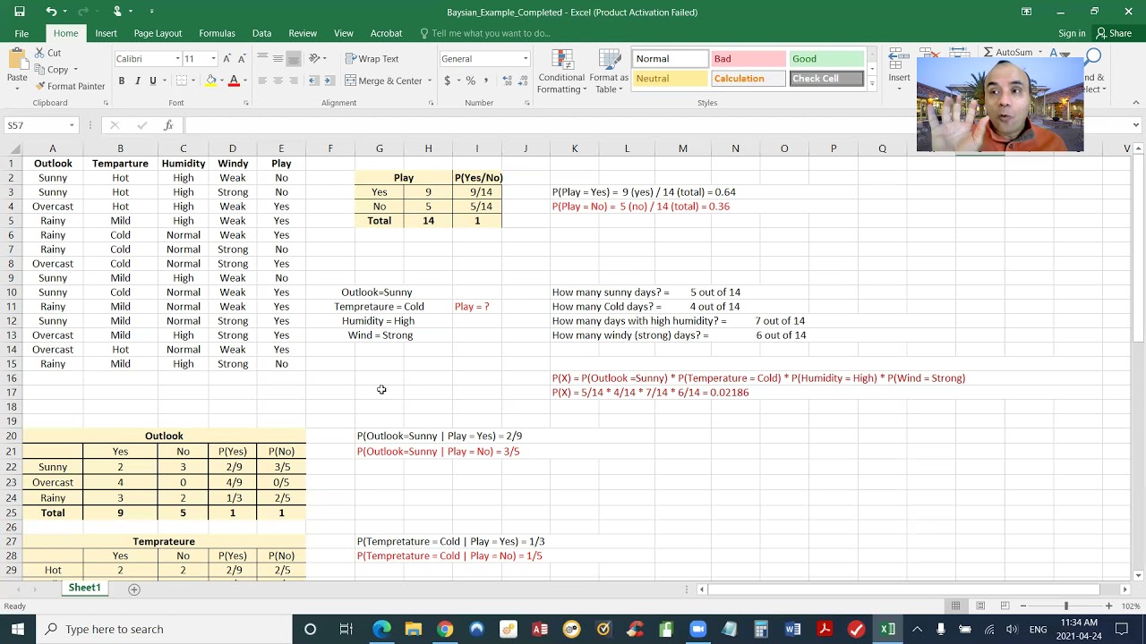 Session 7: Part 3 - Bayesian Classifier (Example 1)