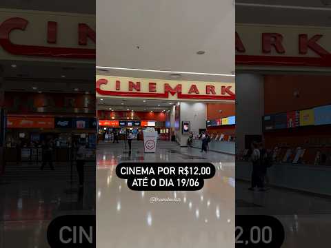 Ingressos do cinemark por R$12,00! 🎬🎥🍿 #filmes #pipoca #explore #asmr #dicas #cinema