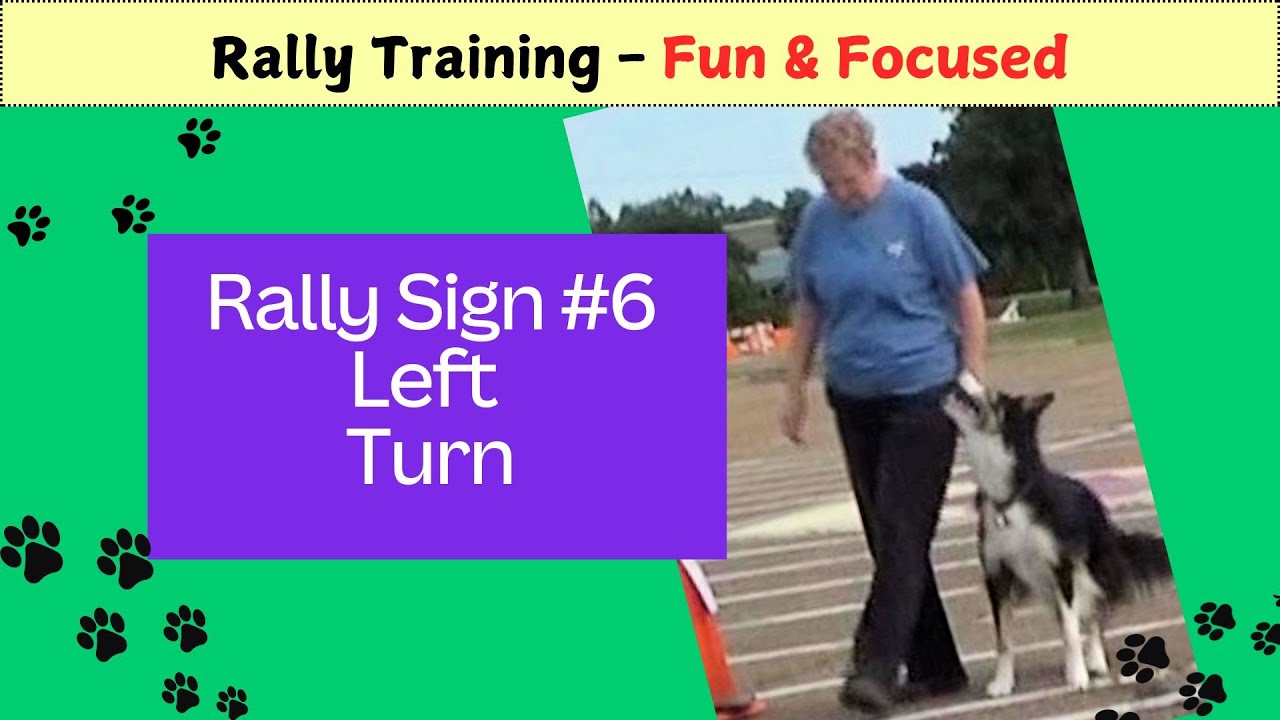 Rally Sign #6 Left Turn - Rally Training Fun & Focused - DebbyQuigley.com
