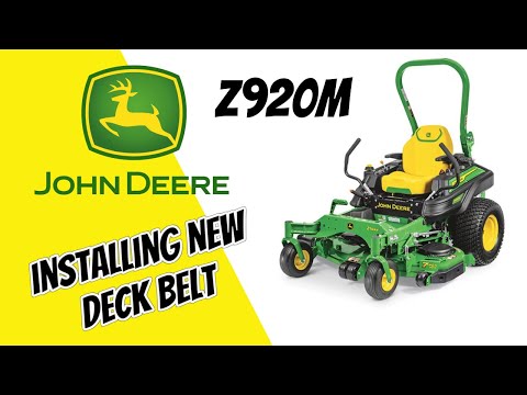 Z920m Deck Belt Replacement