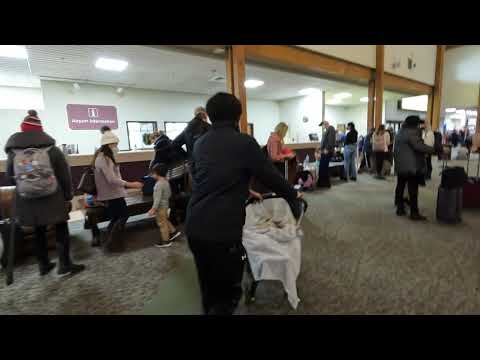 [4K] Walk of Vail (EGE) Airport - 1/5/2022 (part 1)