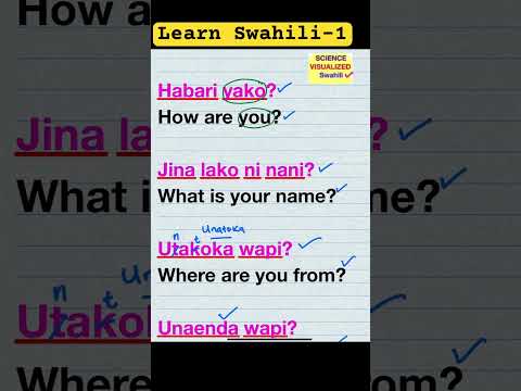 Swahili Lessons | Everyday Phrases | Part 1