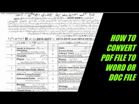 How to Convert Urdu PDF File To Word or Doc File Text to PDF || Urdu Hindi Tutorial || 15-Feb-2019 |