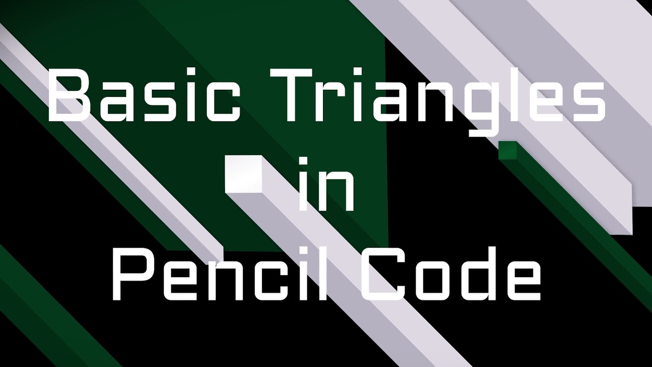 Basic Triangles in Pencil Code