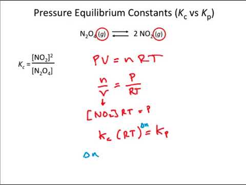 Calculating Equilibrium Constant from Pressure — Examples - Expii