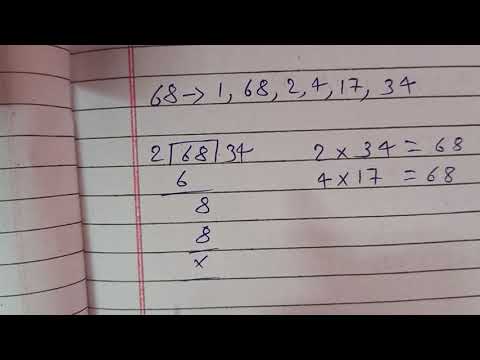 factors of 68