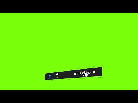 like, share, and subscribe button green screen video effect