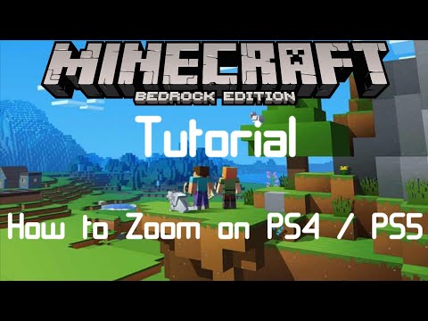How to Zoom in Minecraft Bedrock on the PS4 Without Mods (No Downloading)