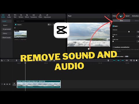 How to Remove Sound from a Video in CapCut PC | Step-by-Step Tutorial