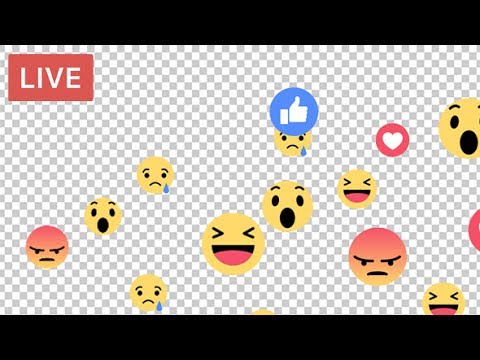 Facebook Live Reaction Transparent Background Videos Pack